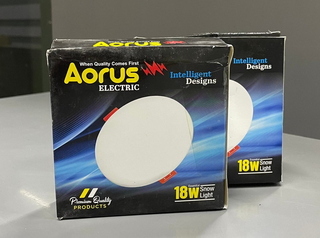 PACK OF 3 AORUS LED MOON LIGHT 18W ROUND - Pak Friends Enterprises