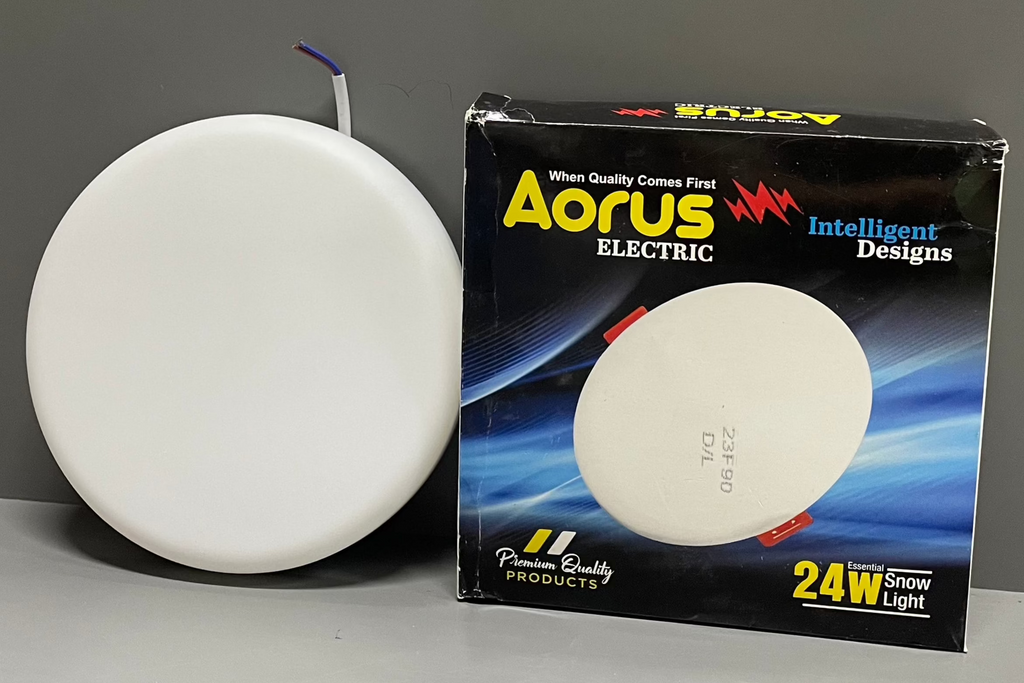PACK OF 3 AORUS LED MOON LIGHT 24W ROUND - Pak Friends Enterprises
